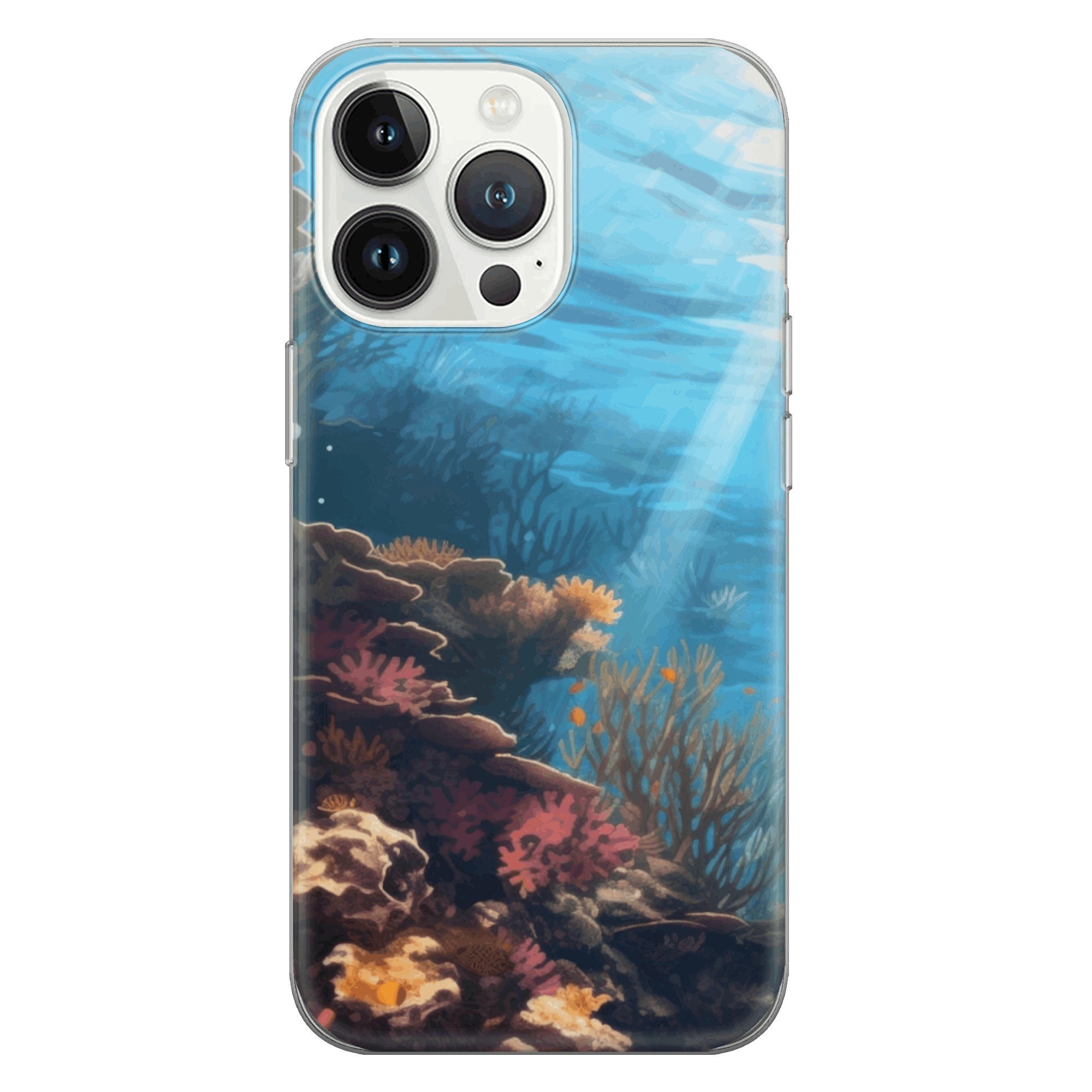 AI Art Sea Phone Case Underwater Ocean Cover Fit for iPhone 15 Pro Max ...
