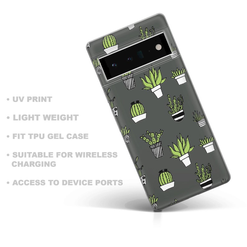 Green Phone Case Greenery Cover for Google Pixel 8, 8pro, 7A, 7pro, 6A ...