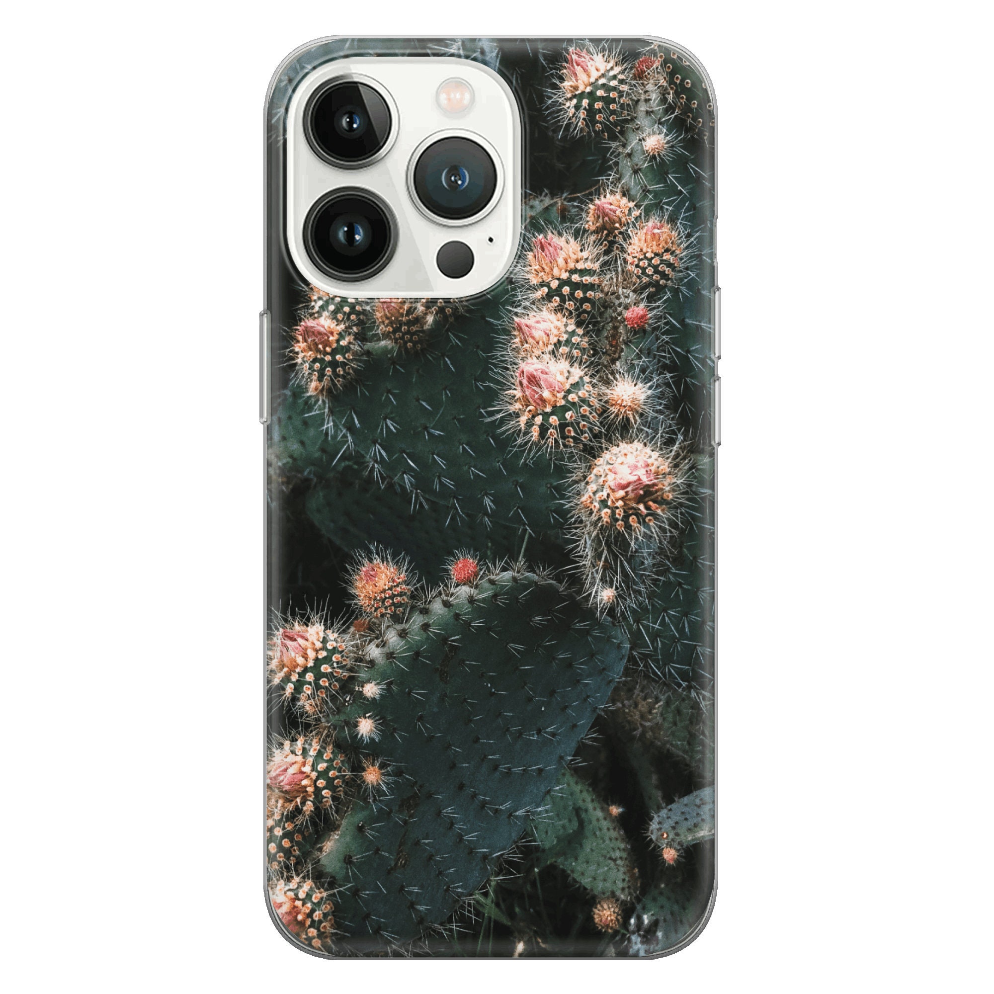 Cactus Phone Case Green Nostalgia Cute Cover Fit for iPhone 15 Pro Max ...