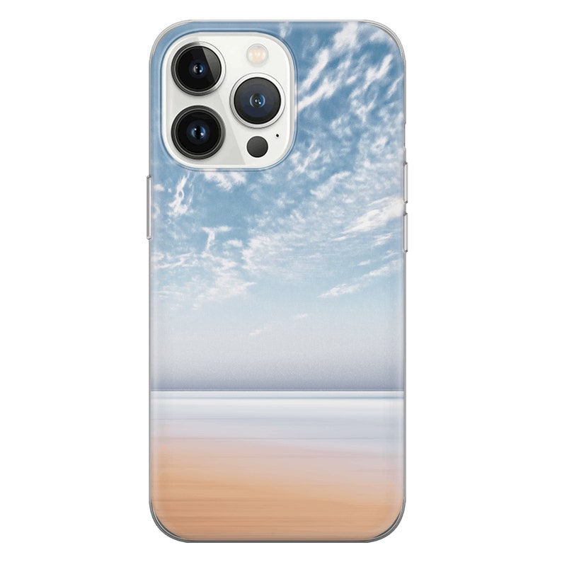 Beach Sea Phone Case Solid Aesthetic Ocean Cover for iPhone 15 Pro Max ...