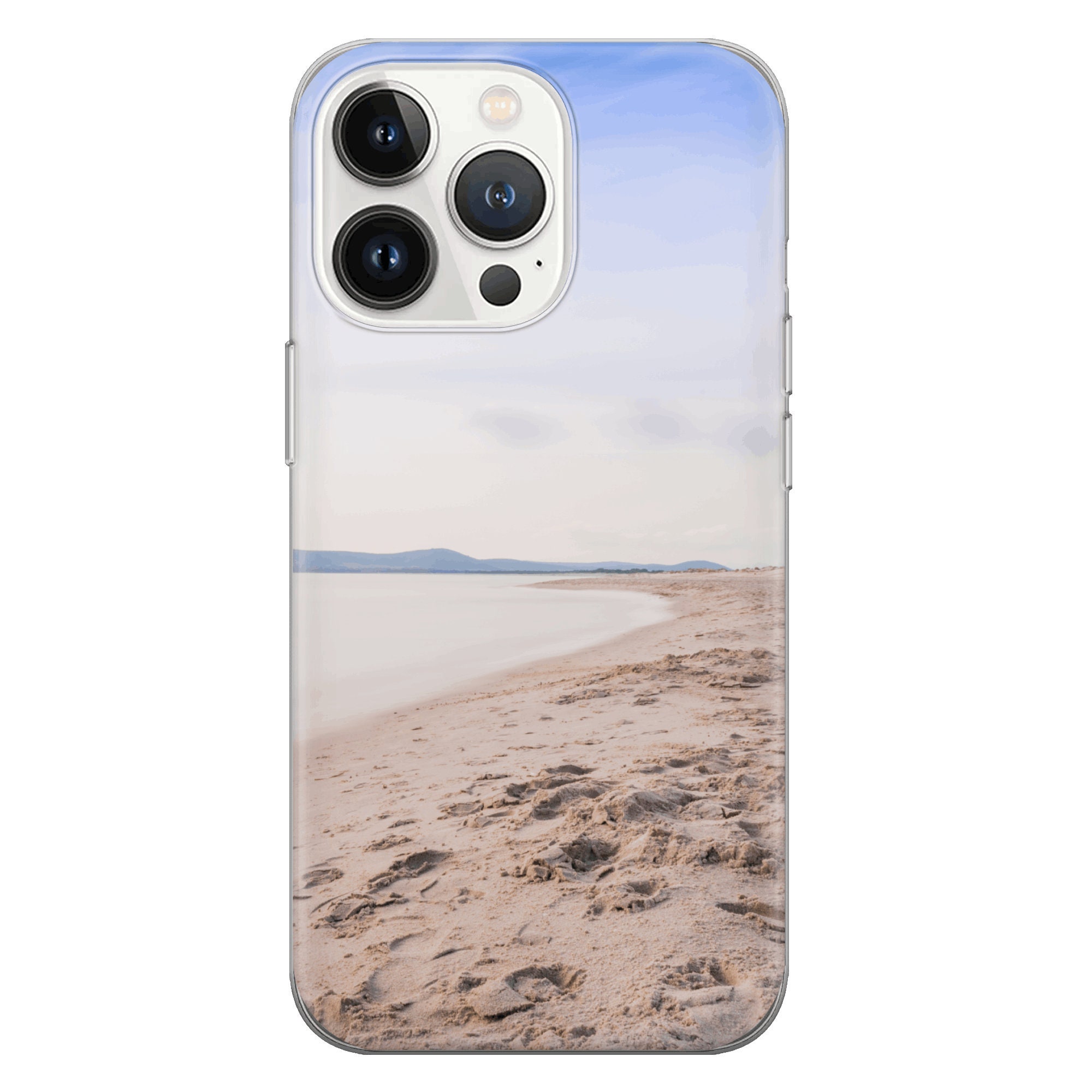 Beach Sea Phone Case Solid Aesthetic Ocean Cover for iPhone 15 Pro Max ...