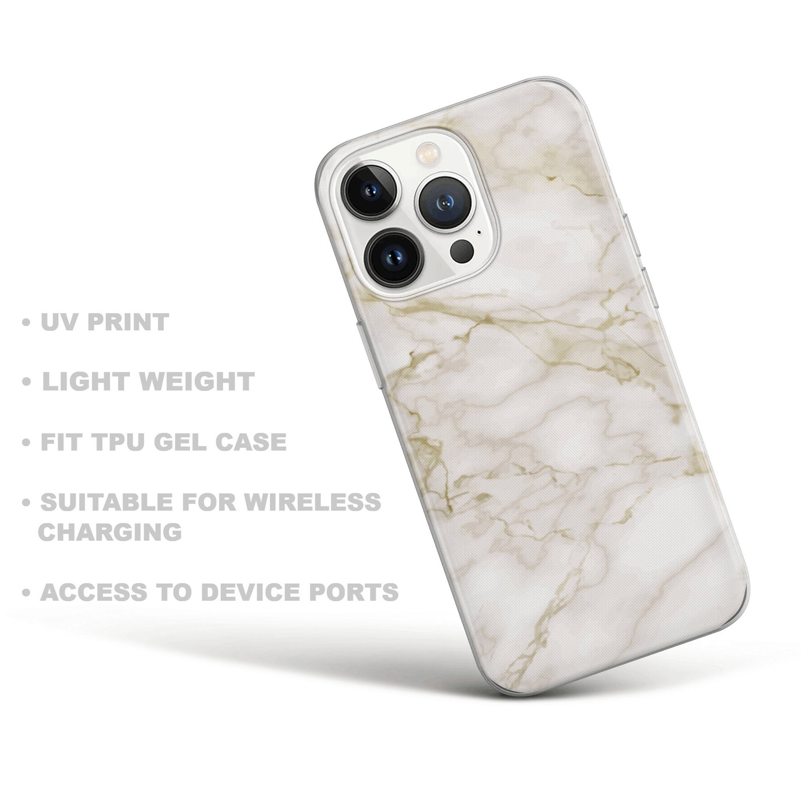 Blue Marble Phone Case With Pink Gold Cover Fit for iPhone 15 Pro Max ...