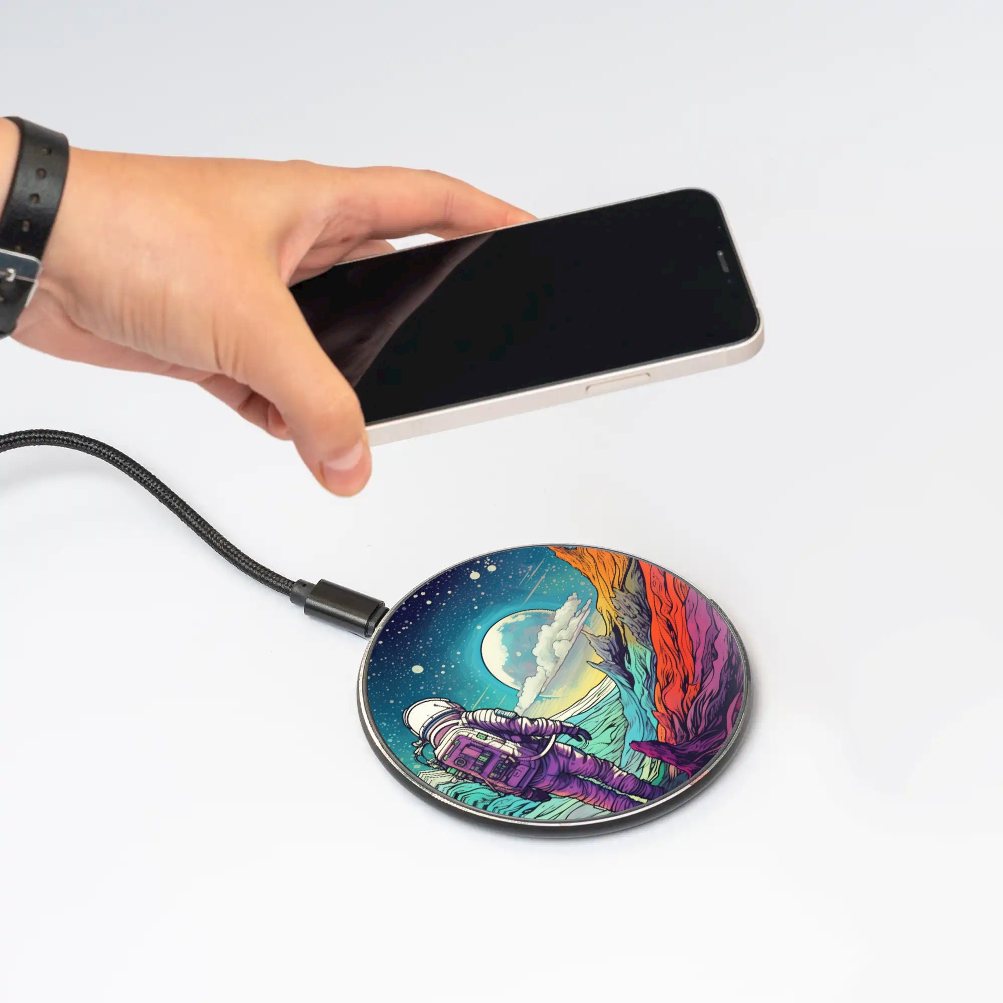 Stars Mobile Charger 15W Wireless Charging Moon Pad - Qi Compatible ...