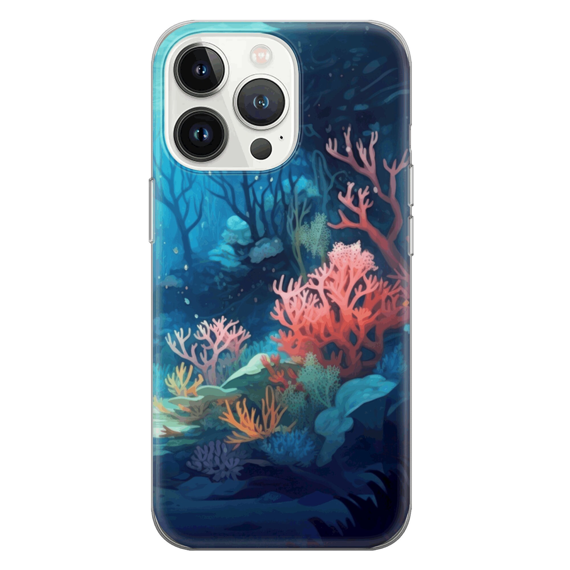 AI Art Sea Phone Case Underwater Ocean Cover Fit for iPhone 15 Pro Max ...