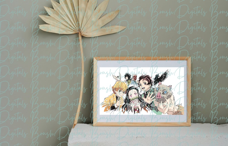 Anime Poster or Card Digital Print | Handmade Print | Demon Anime ...
