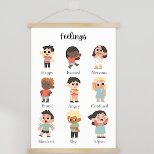Feelings Poster, Calming Techniques, Calming Corner, Emotions Chart ...