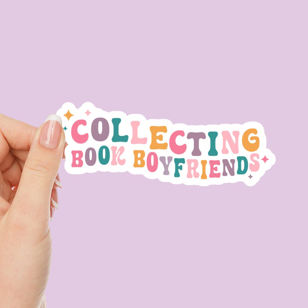 Collecting Book Boyfriends Vinyl Sticker | Romance Book Kindle Sticker ...