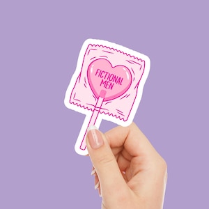 Fictional Men Lollipop Vinyl Sticker | Romance Book Kindle Sticker - Etsy