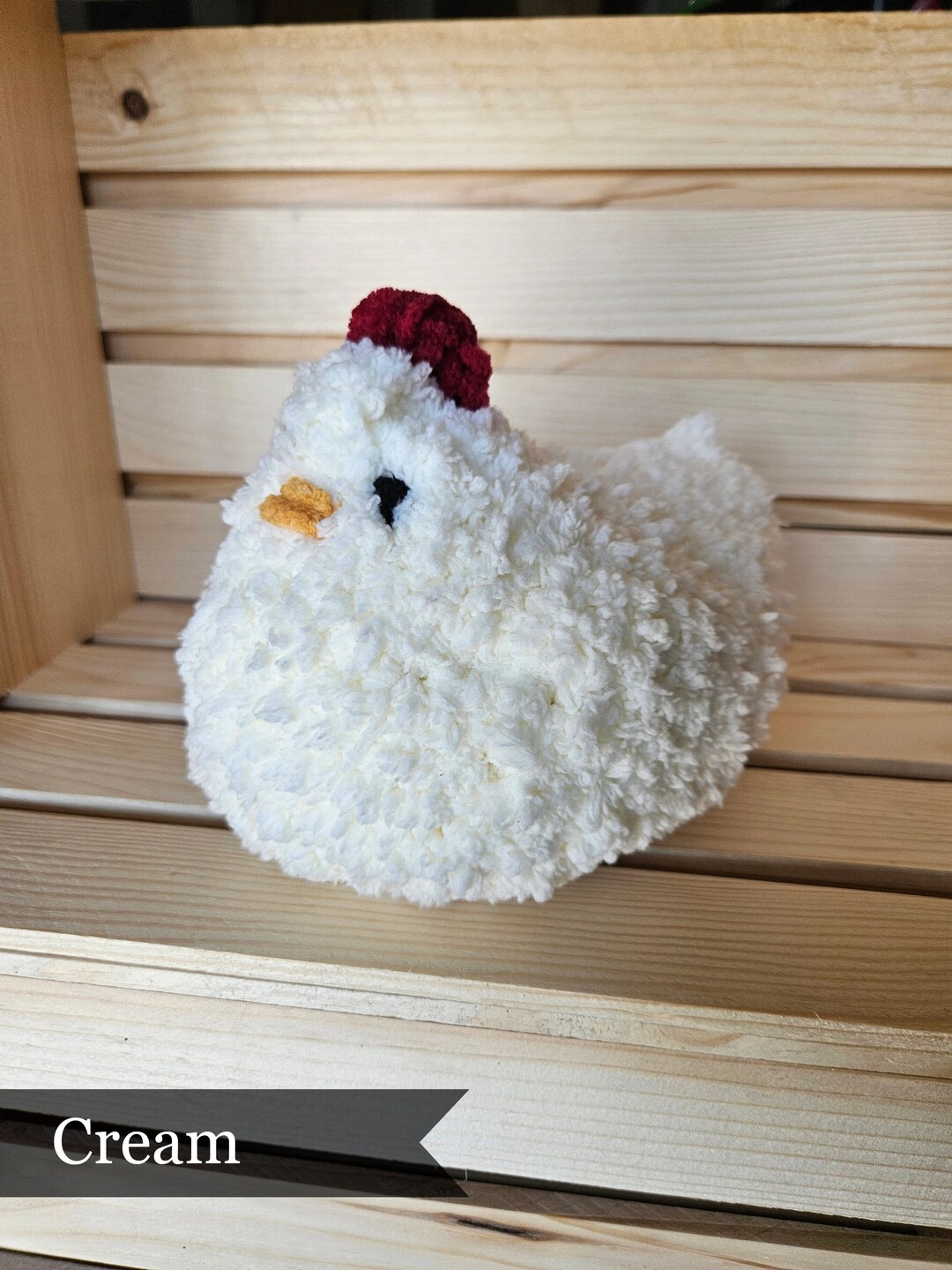 Fluffy Handmade Chicken Plush | Crocheted Chicken Stuffed Animal - Etsy