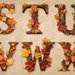 Fall Autumn Alphabet Clipart Bundle, Autumn Leaves Typography, Full ...