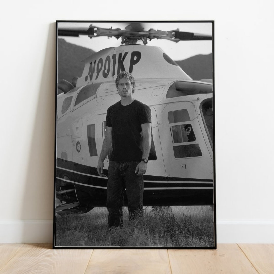 Paul Walker Poster, Paul Walker Prints, Wall Art Printable, Digital ...