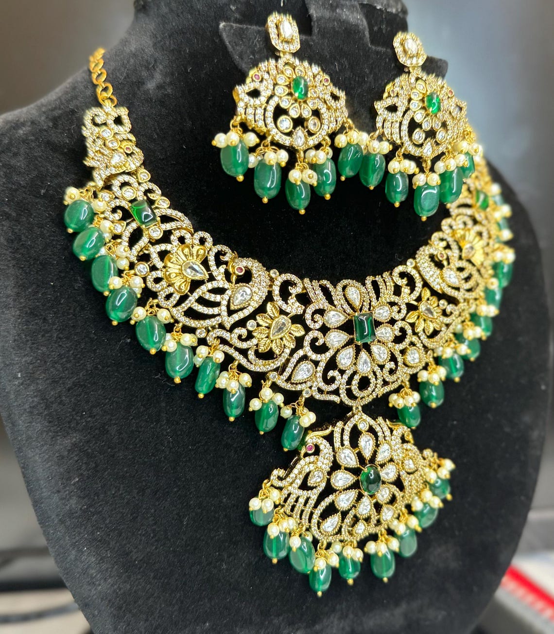 Premium Gold Plated Victorian Jewelry Wedding Jewelry Bridal Jewelry ...