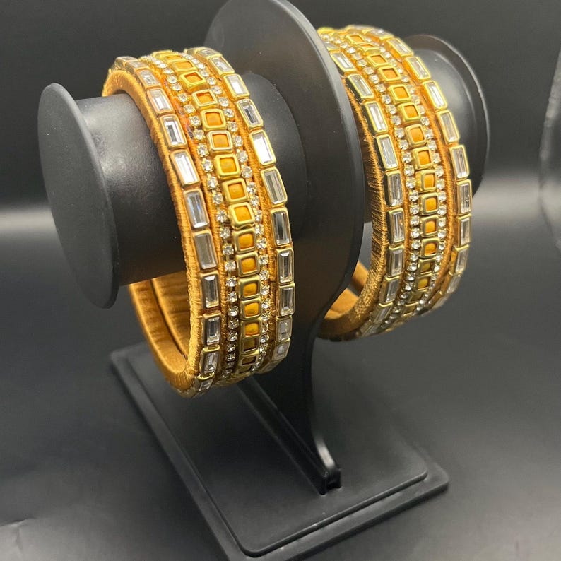 Silk Thread Bangle Sets for Women - Sets of 4, 6 | Wedding |bridal Bangles | Festive Wear ...
