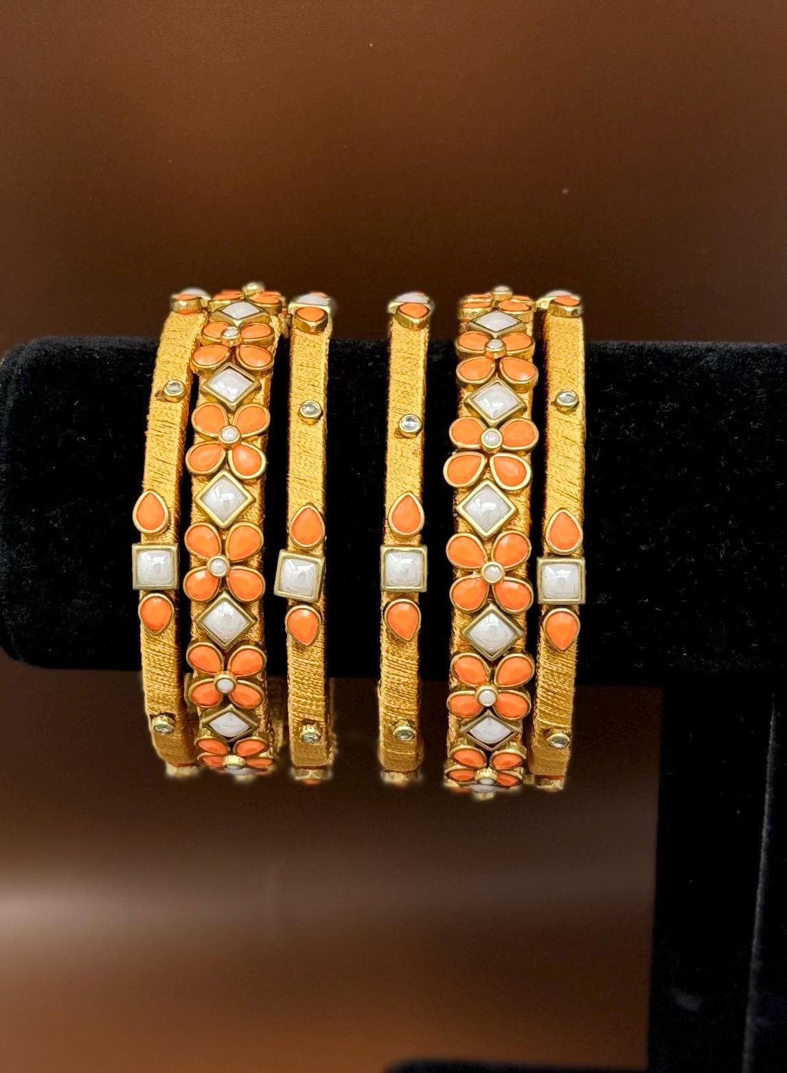 Silk Thread Bangle Sets for Women - Sets of 4, 6 | Wedding |bridal ...