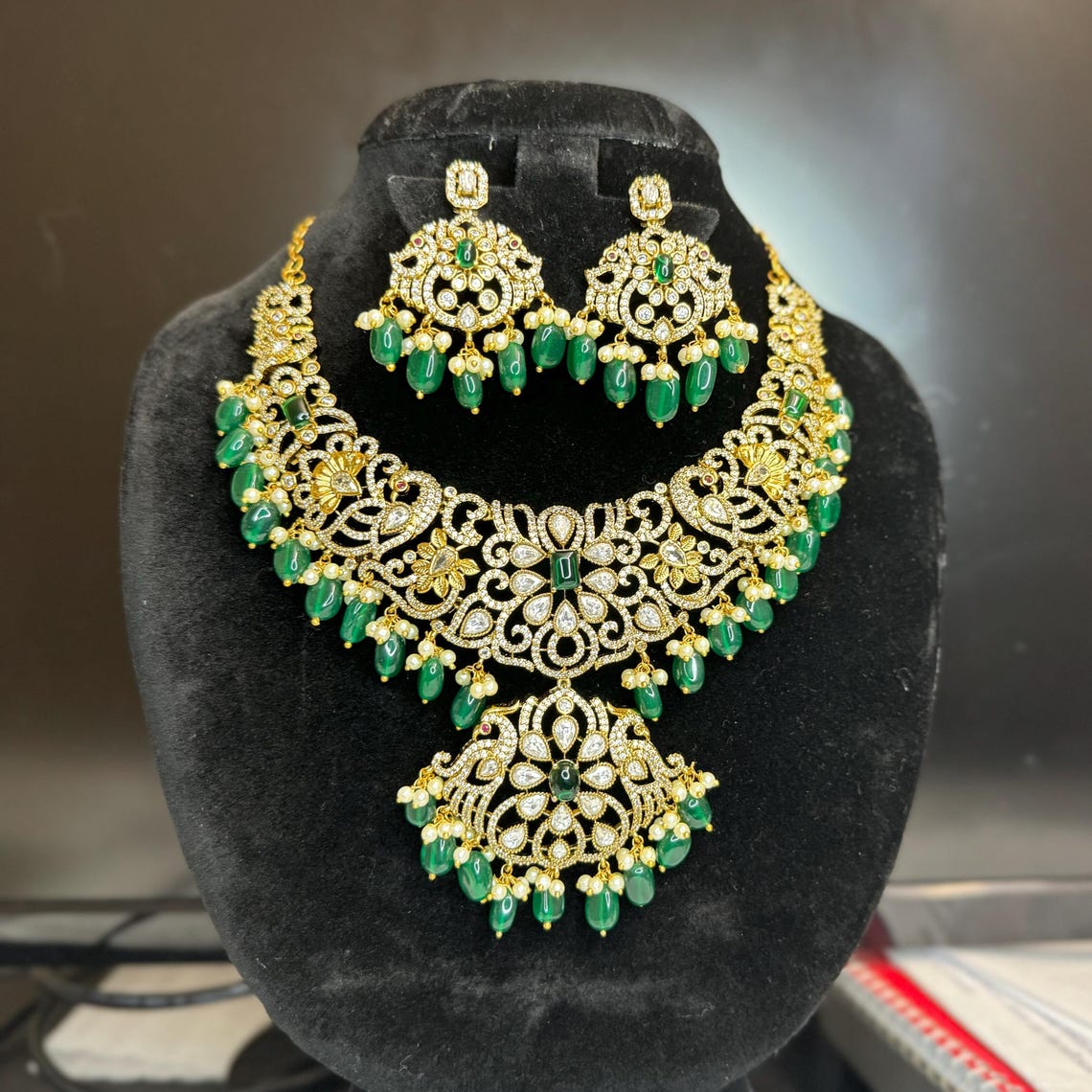Premium Gold Plated Victorian Jewelry Wedding Jewelry Bridal Jewelry ...