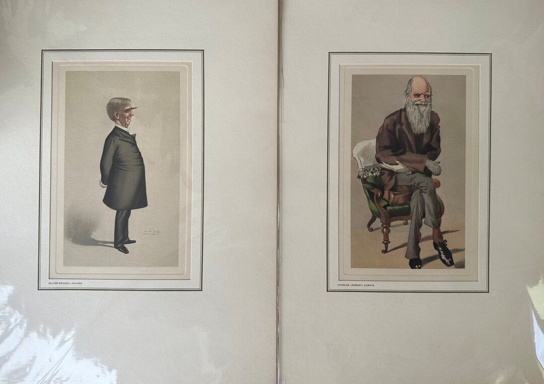 Vanity Fair Caricature - Oliver Wendell Holmes and Charles (robert ...