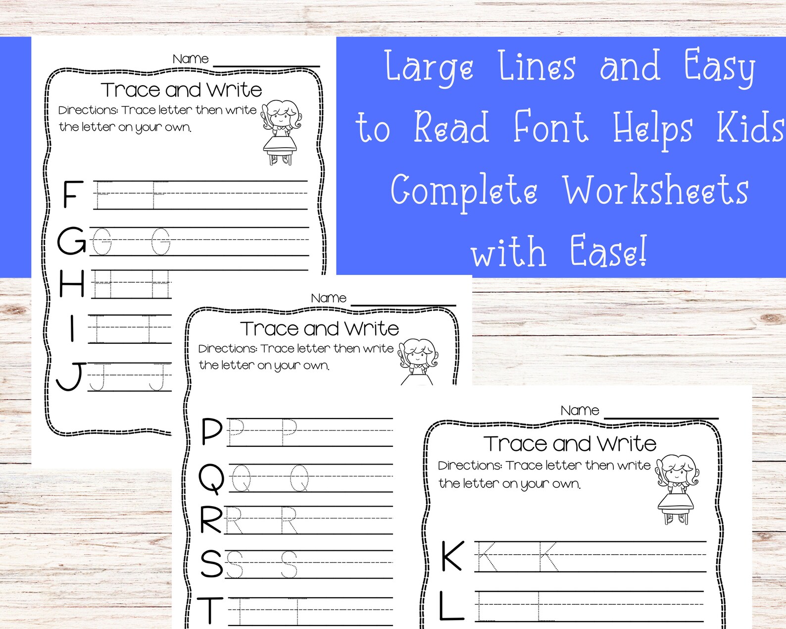 ABC Practice Worksheets Letter Recognition Handwriting Practice ...