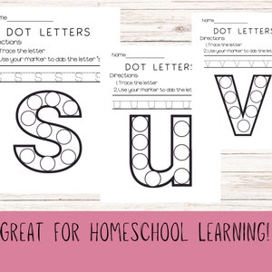 Alphabet Dot Art Letters Printables Worksheets Practice Alphabet ...