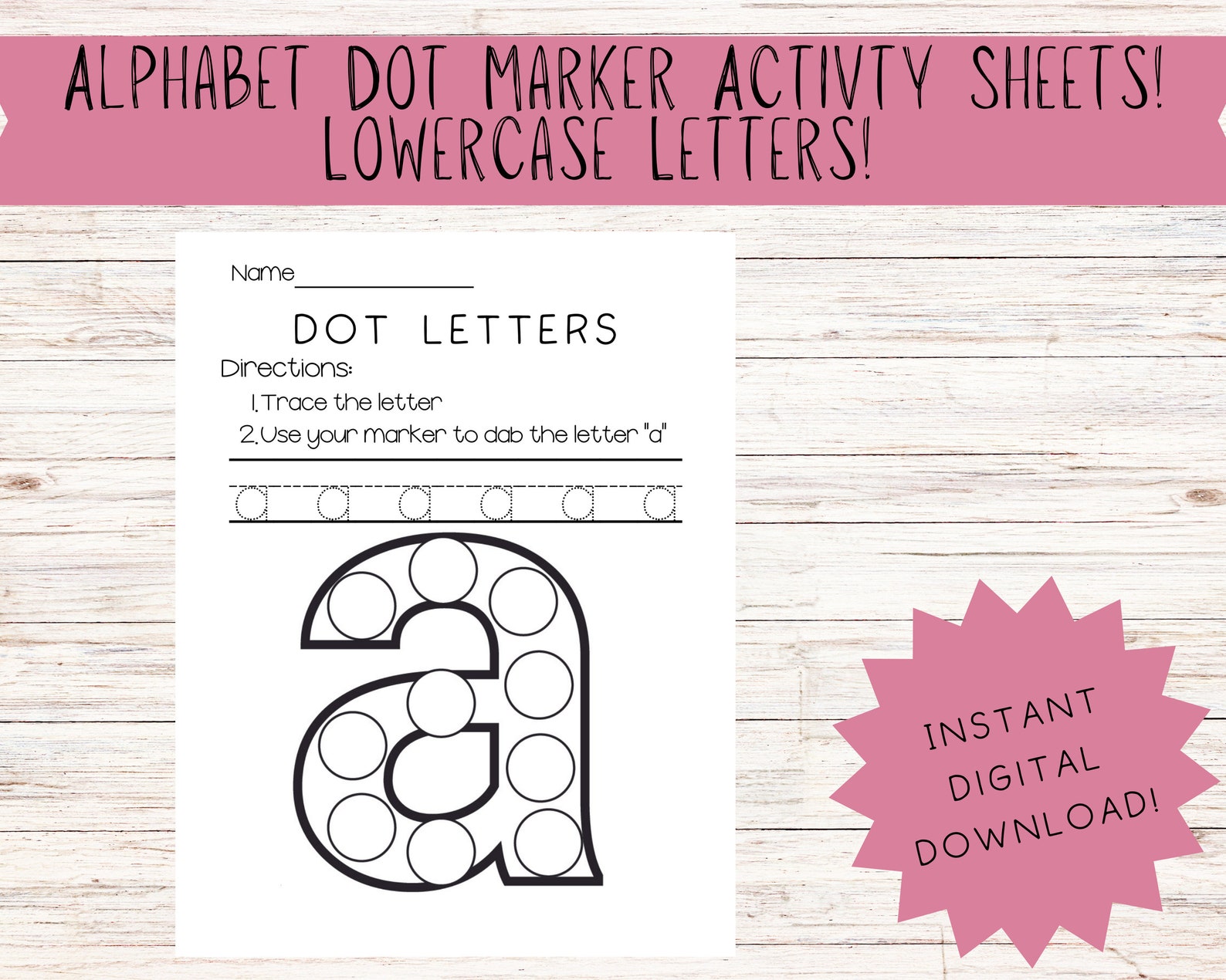 Alphabet Dot Art Letters Printables Worksheets Practice Alphabet ...