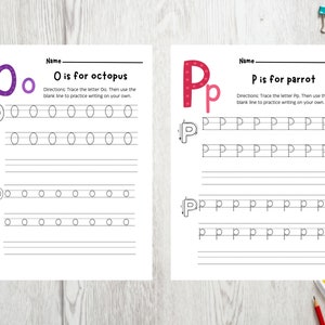Letter Tracing Alphabet Tracing Worksheet Printable Pre-k Kindergarten ...