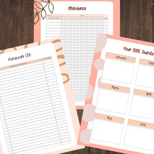 Boho Teacher Planner Printable, School Planner, Teacher Lesson Planner ...