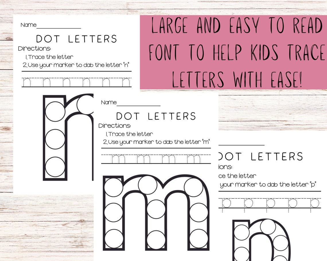 Alphabet Dot Art Letters Printables Worksheets Practice Alphabet ...