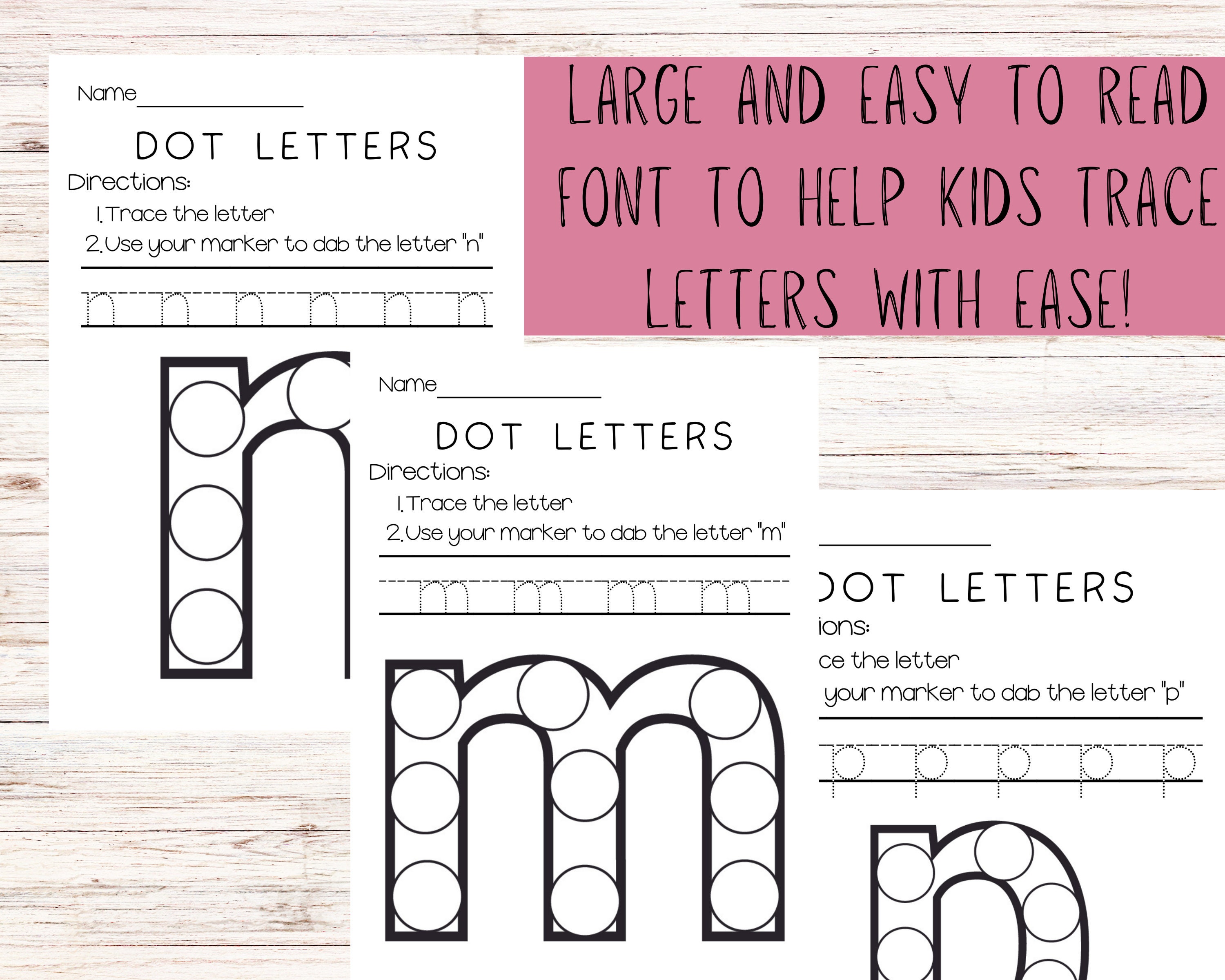 Alphabet Dot Art Letters Printables Worksheets Practice Alphabet ...