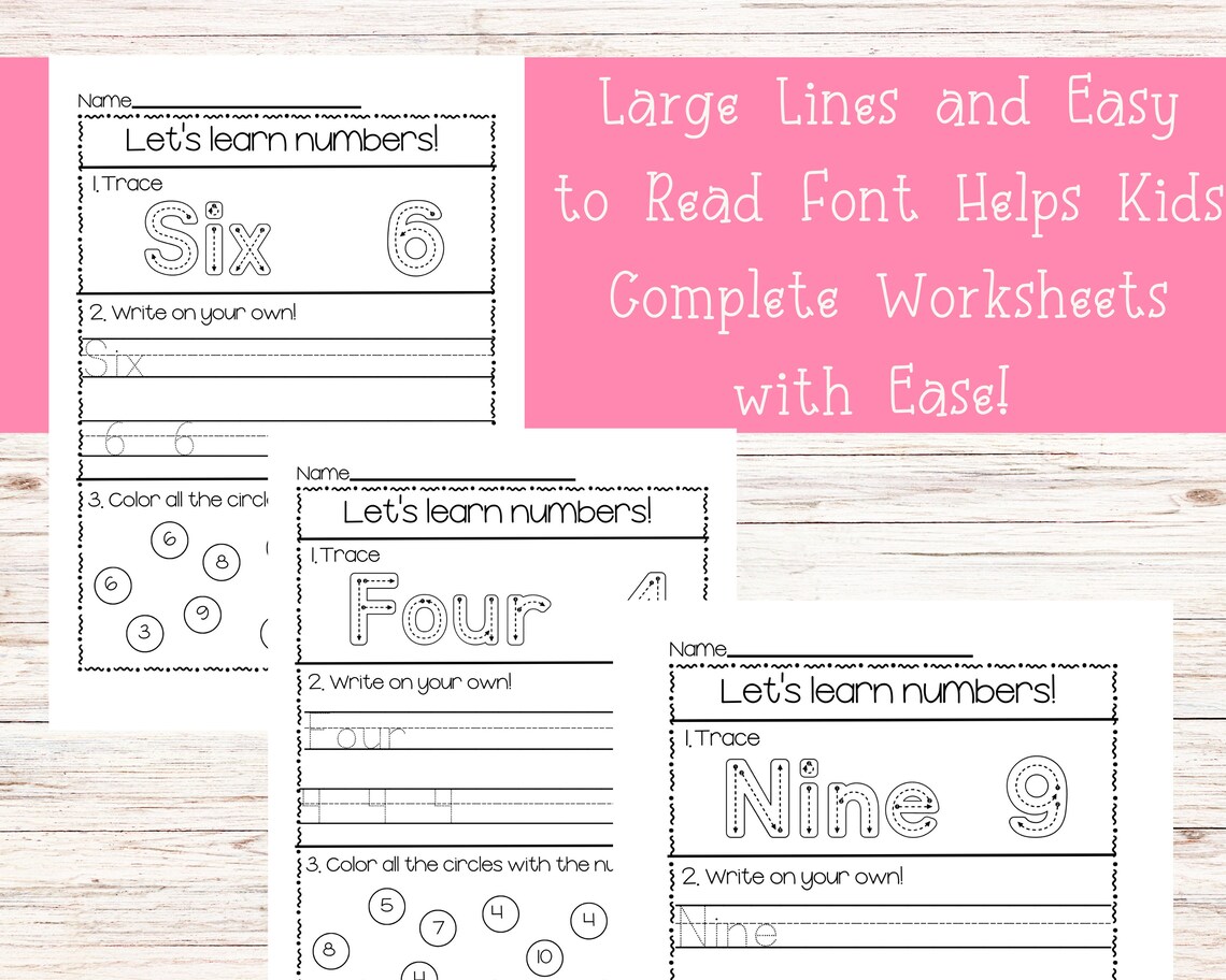 30 Number Dot Art Numbers Kindergarten Worksheets Practice Tracing ...