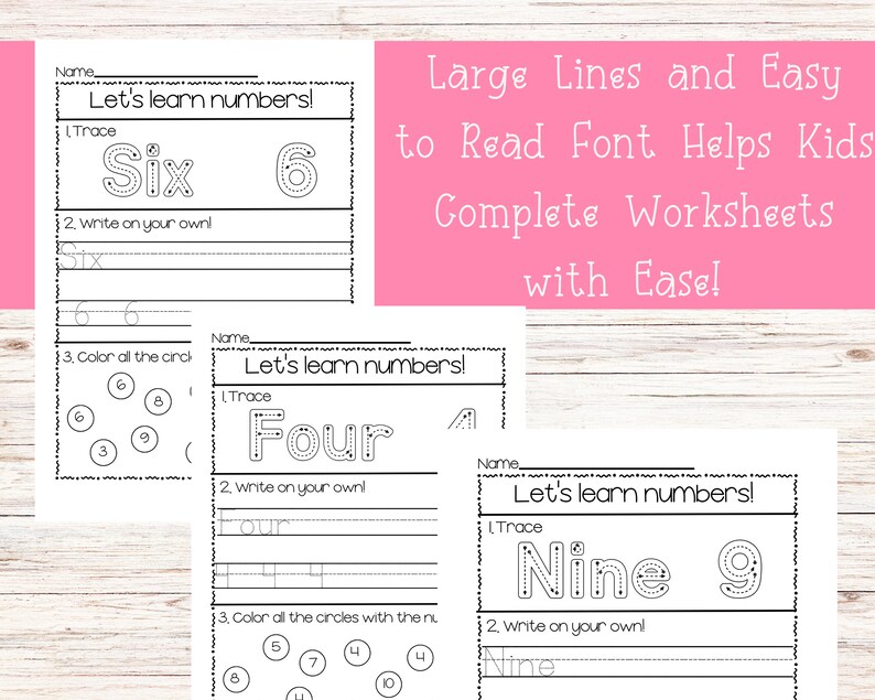 30 Number Dot Art Numbers Kindergarten Worksheets Practice Tracing ...