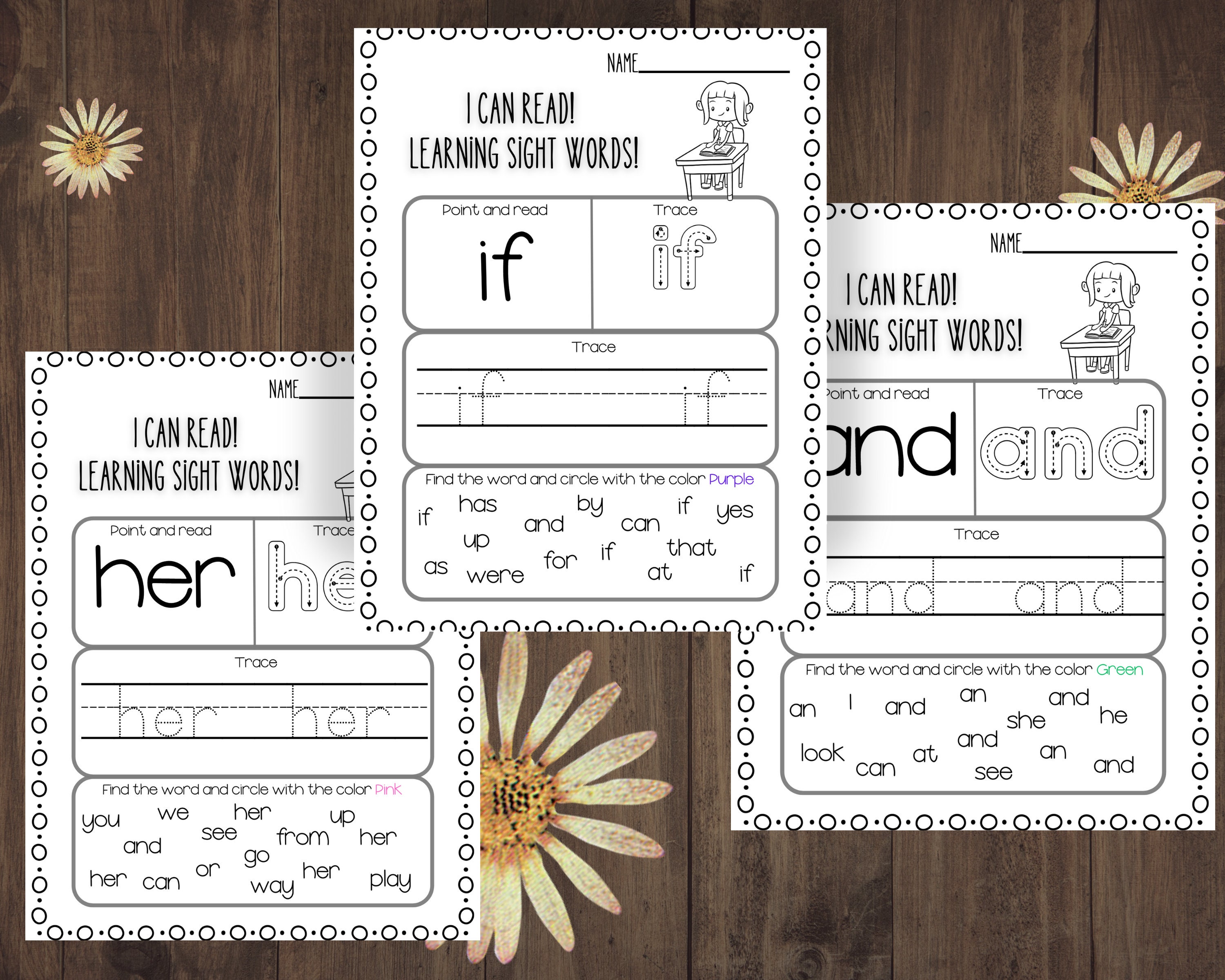 Engaging Sight Words & Tracing Worksheets Summer Learning Fun for Kids ...