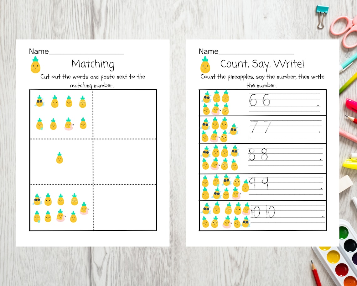 Kindergarten Math Worksheets Addition Worksheets Math Activities ...