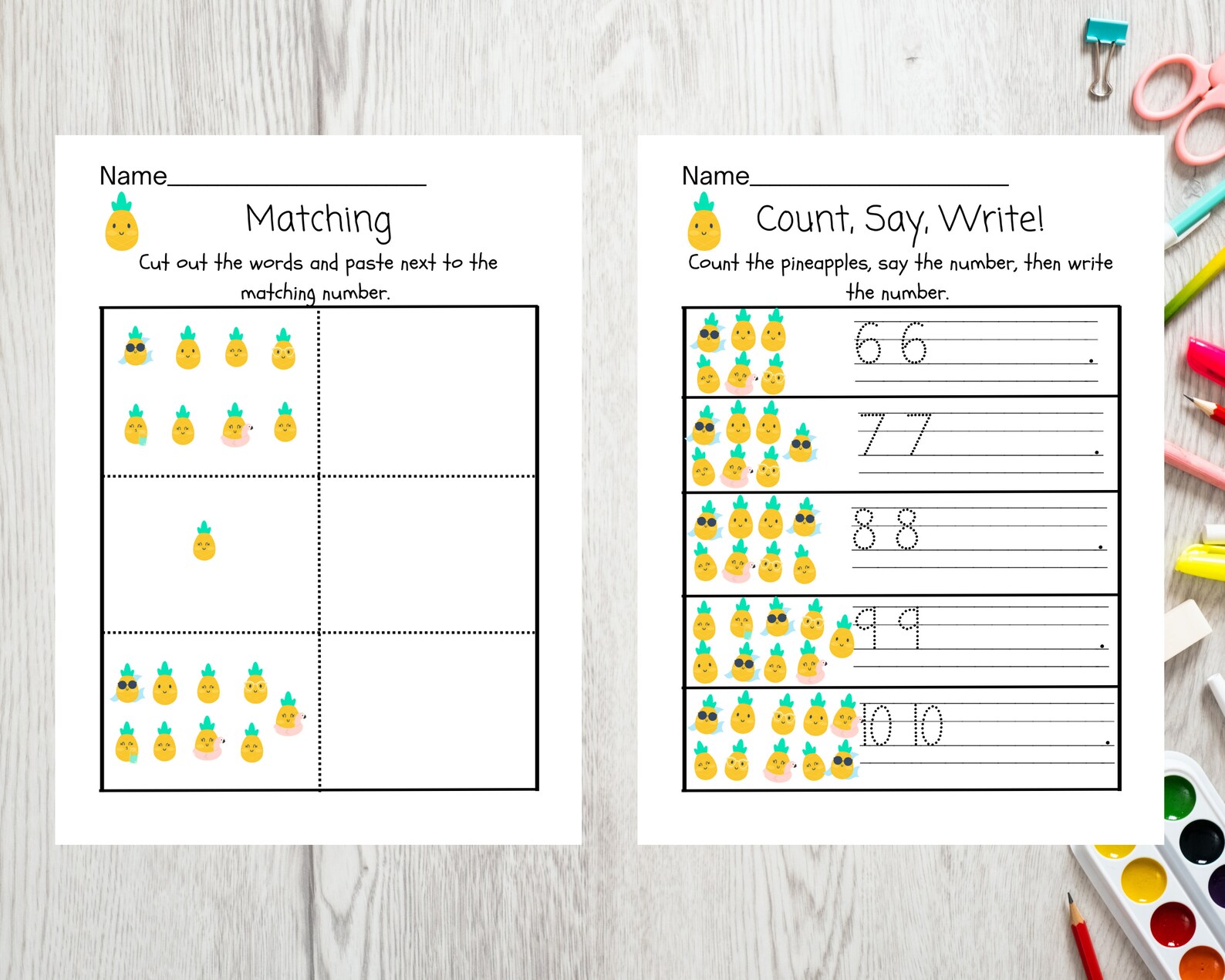 Kindergarten Math Worksheets Addition Worksheets Math Activities ...