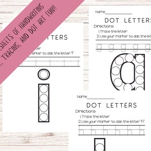 Alphabet Dot Art Letters Printables Worksheets Practice Alphabet ...