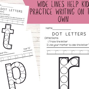 Alphabet Dot Art Letters Printables Worksheets Practice Alphabet ...