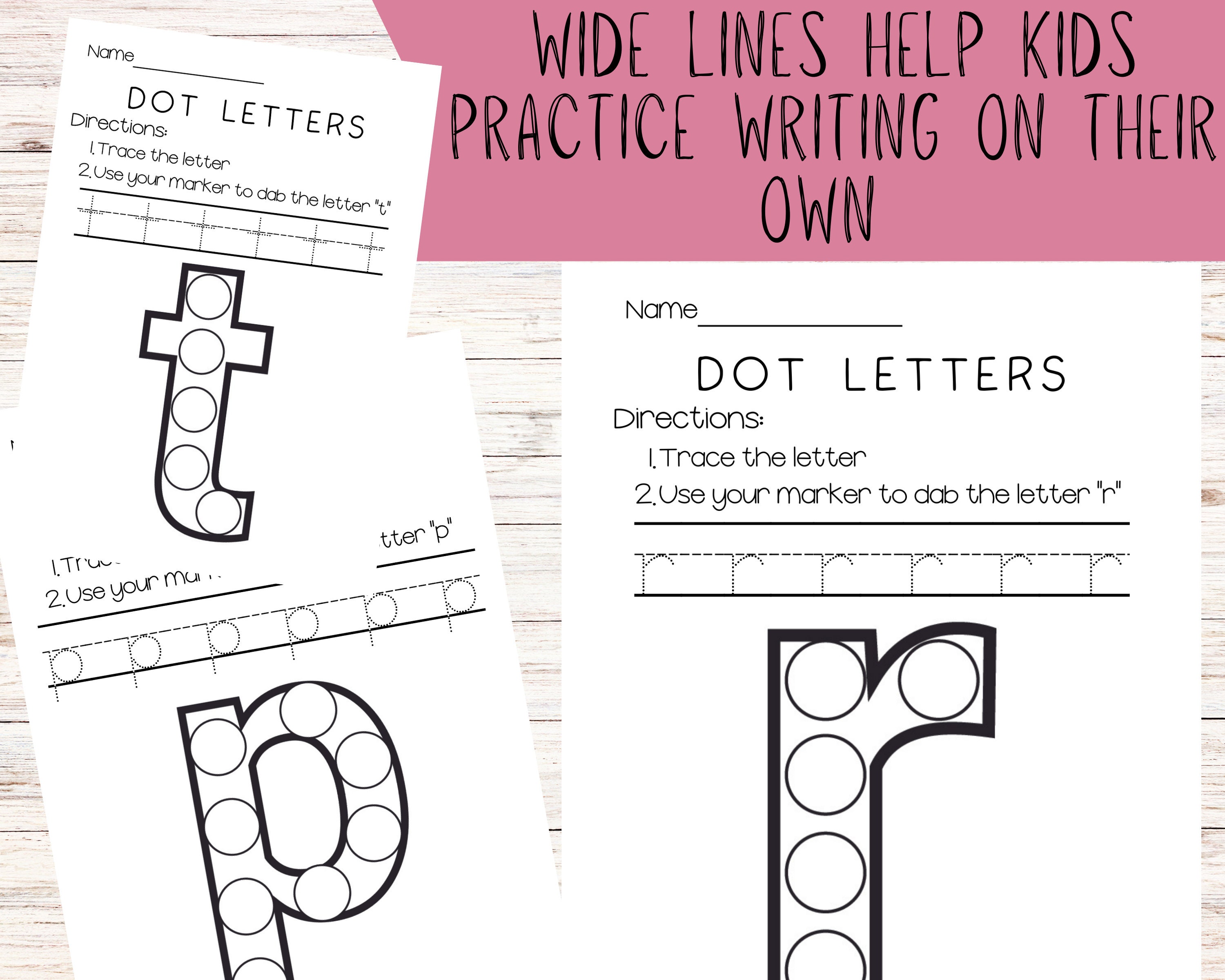 Alphabet Dot Art Letters Printables Worksheets Practice Alphabet ...