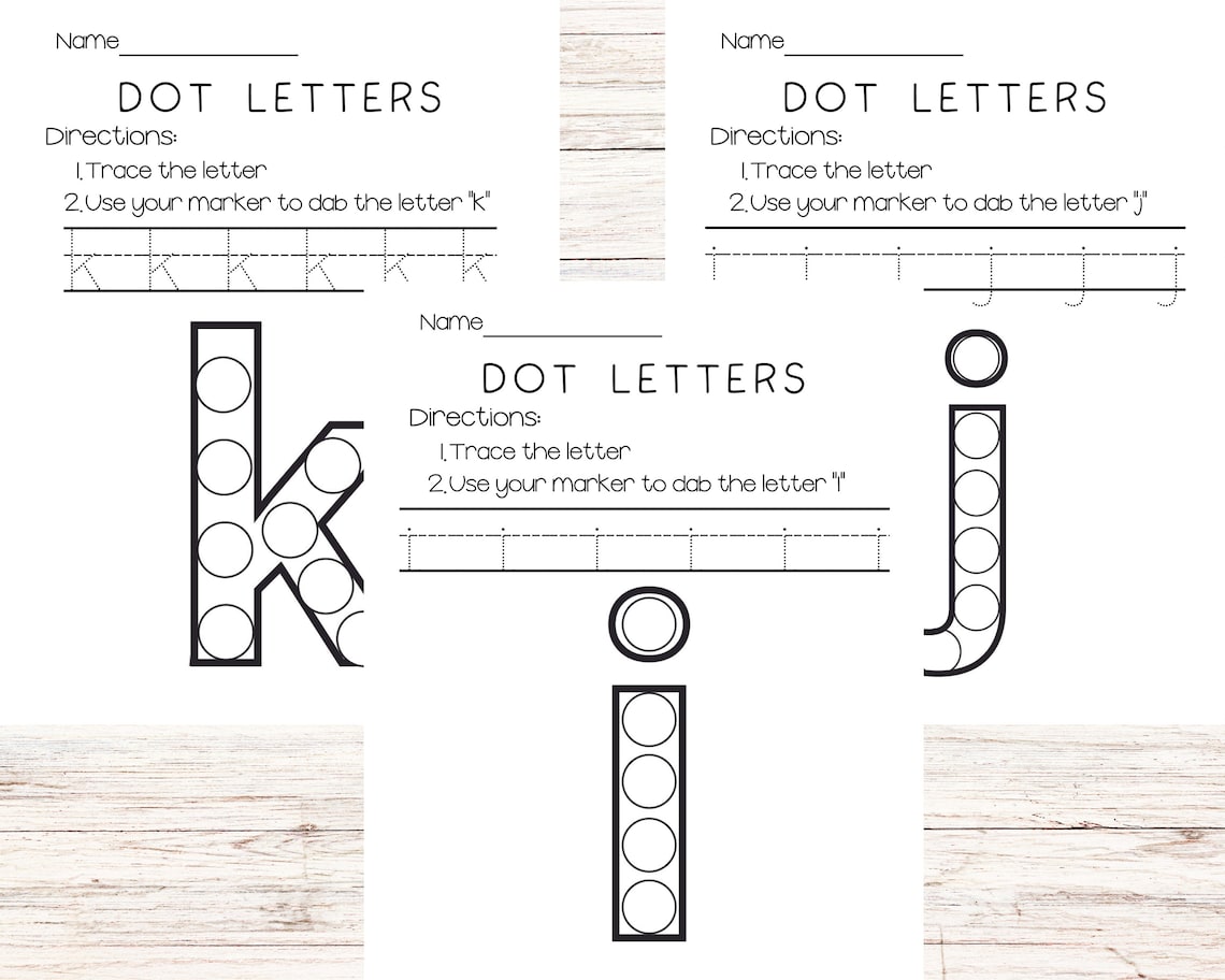 Alphabet Dot Art Letters Printables Worksheets Practice Alphabet ...