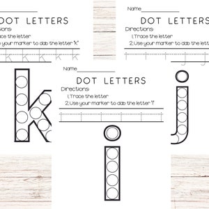 Alphabet Dot Art Letters Printables Worksheets Practice Alphabet ...