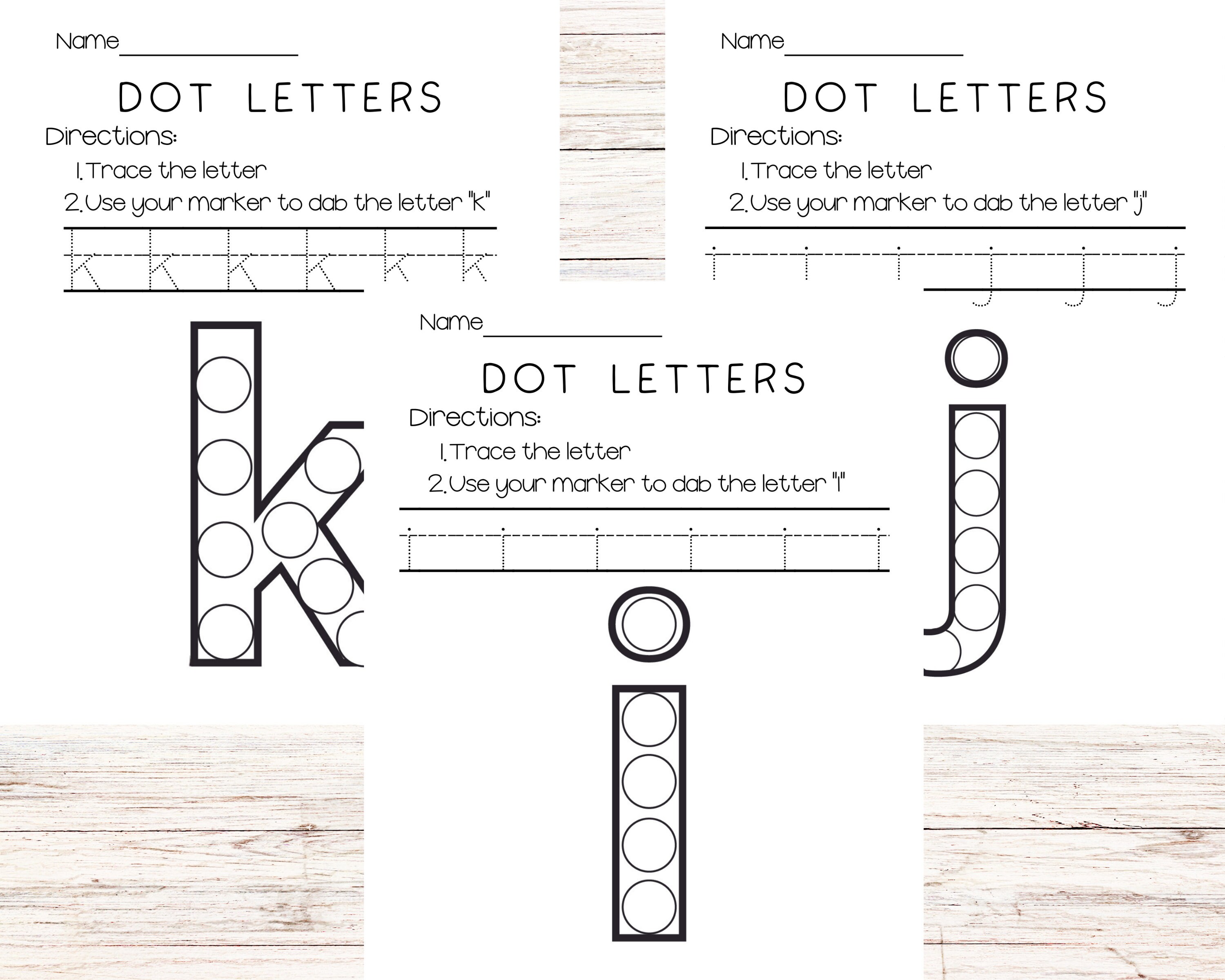 Alphabet Dot Art Letters Printables Worksheets Practice Alphabet ...