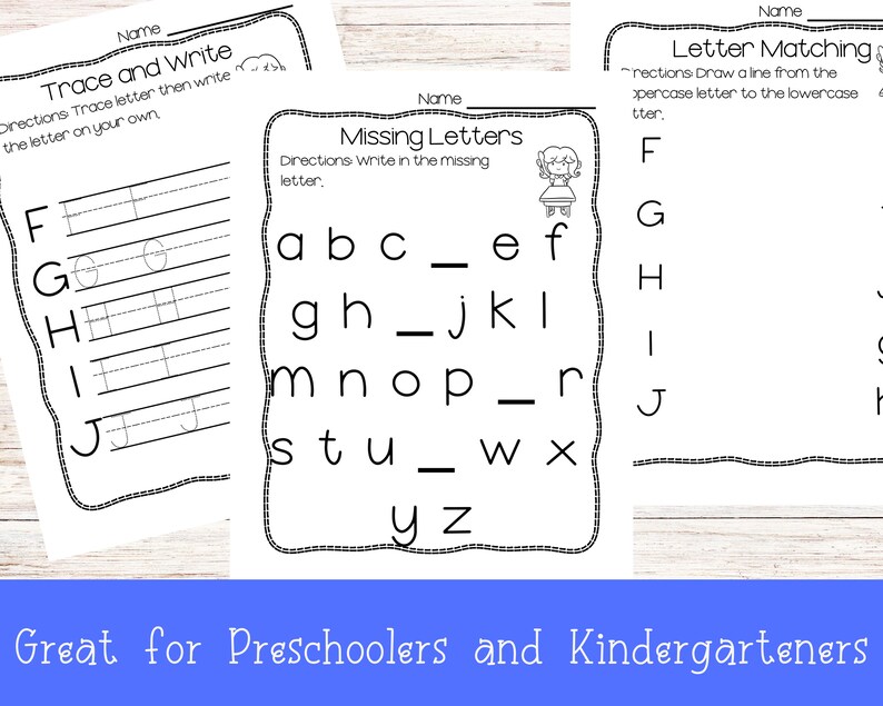 ABC Practice Worksheets Letter Recognition Handwriting Practice ...