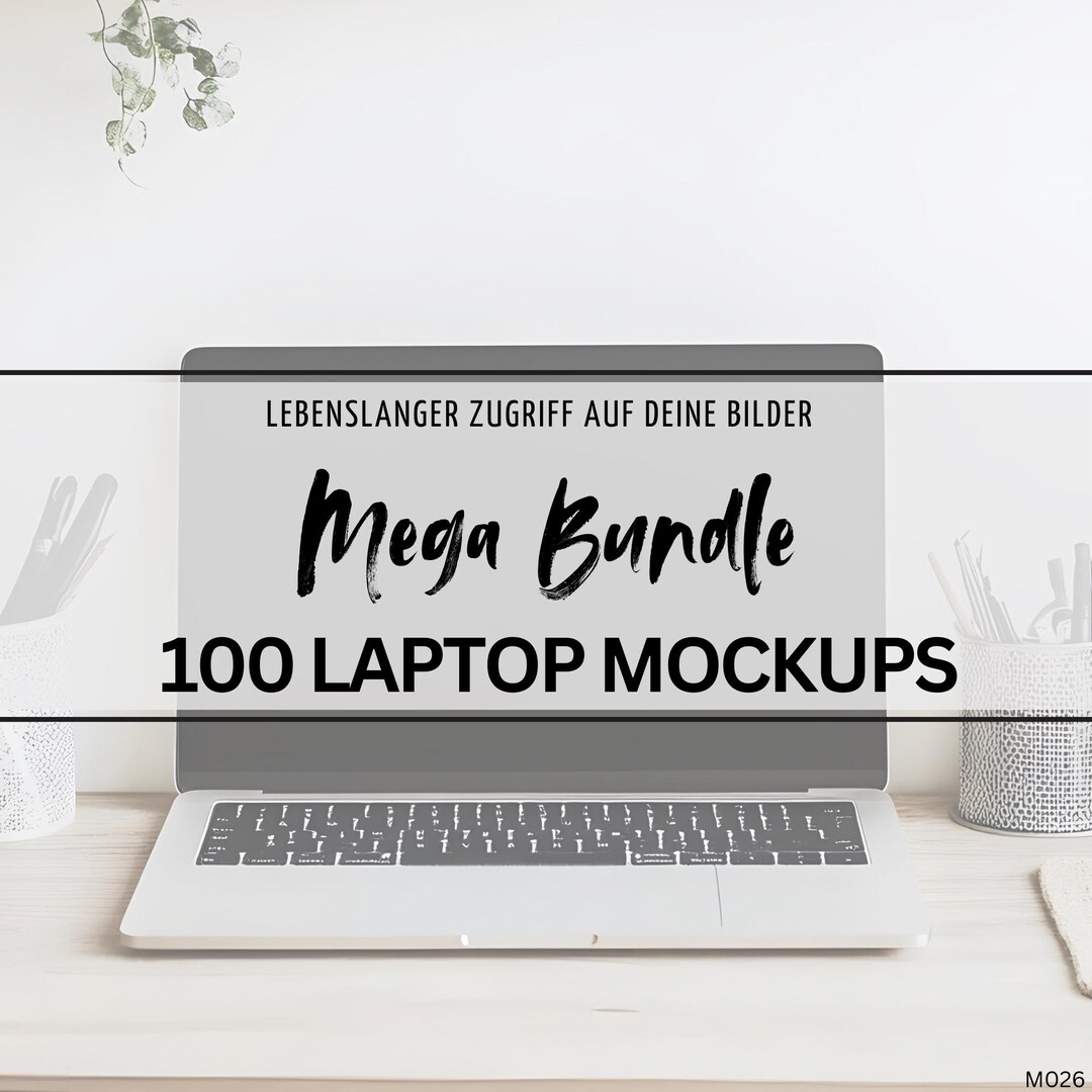MEGA BUNDLE 100 Laptop Mockups Notebook Screen Computer Business Screen ...