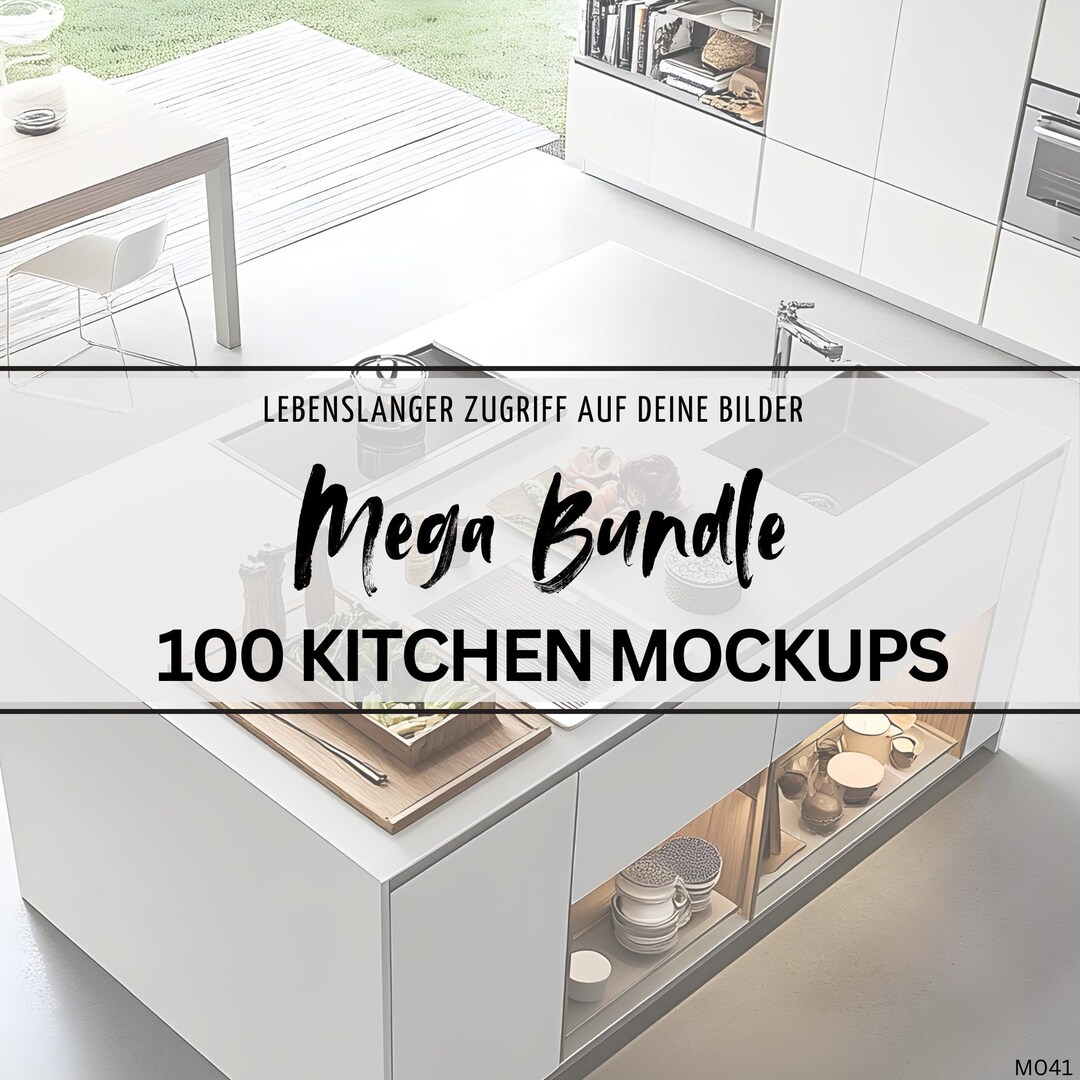 MEGA BUNDLE 100 Kitchen Interior Mockups Home Kitchen Direct Download ...