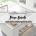 MEGA BUNDLE 100 Kitchen Interior Mockups Home Kitchen Direct Download ...