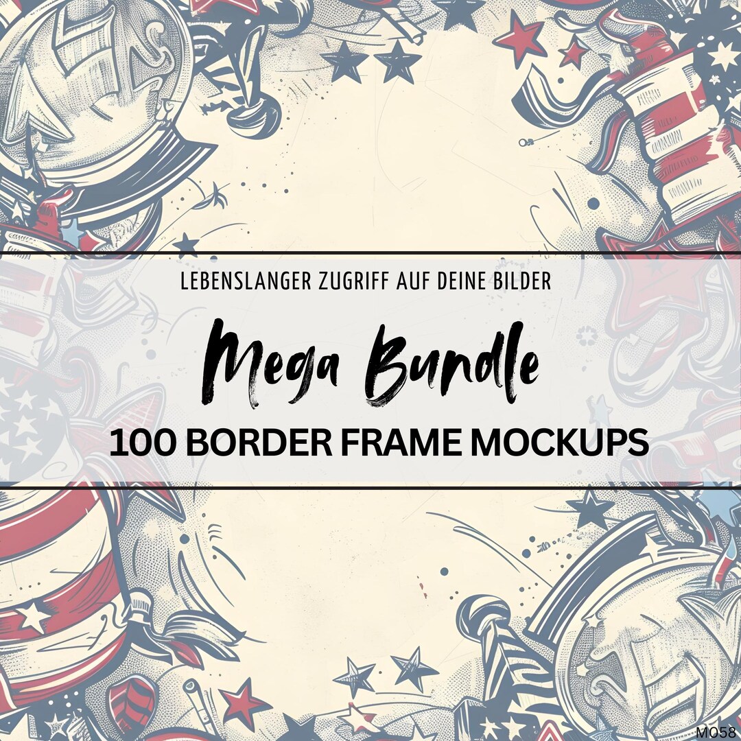 MEGA BUNDLE 100 Border Frame Mockups Copy Space Direct Download High ...