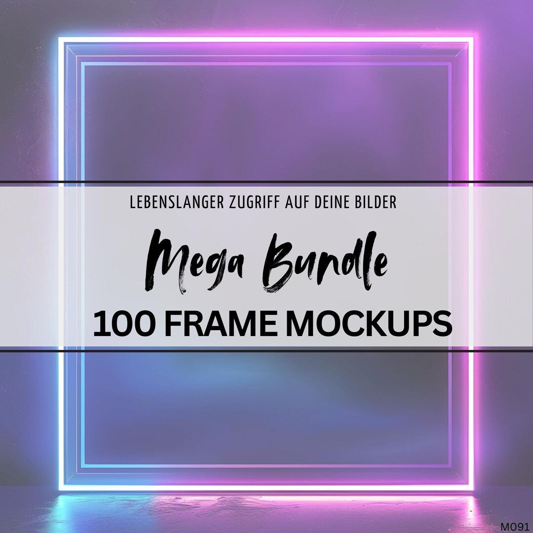 MEGA BUNDLE 100 Frame Mockups Poster Picture Frames Direct Download ...