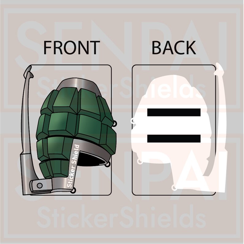 Senpai Sticker Shield 014 - Etsy