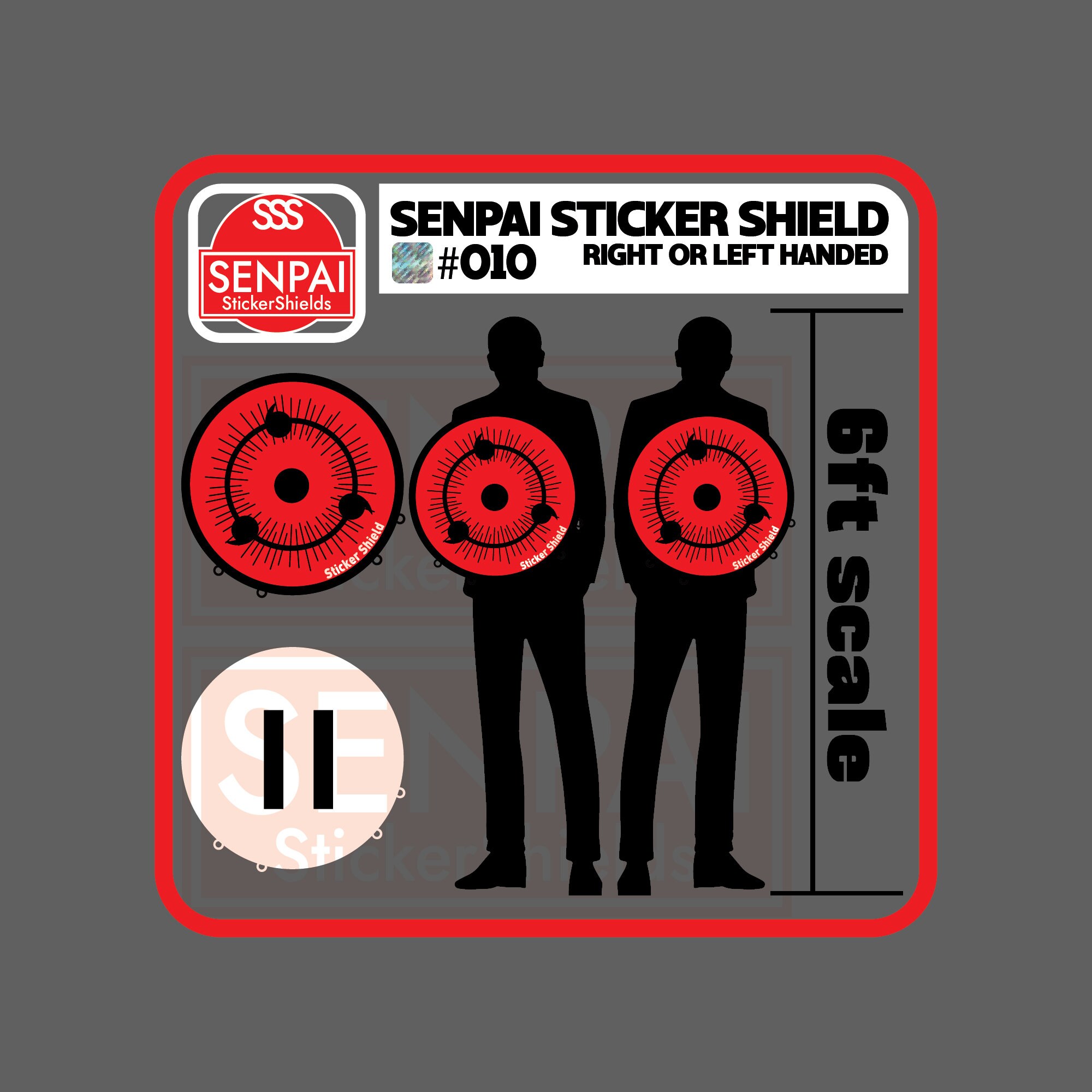 Senpai Sticker Shield 010 - Etsy