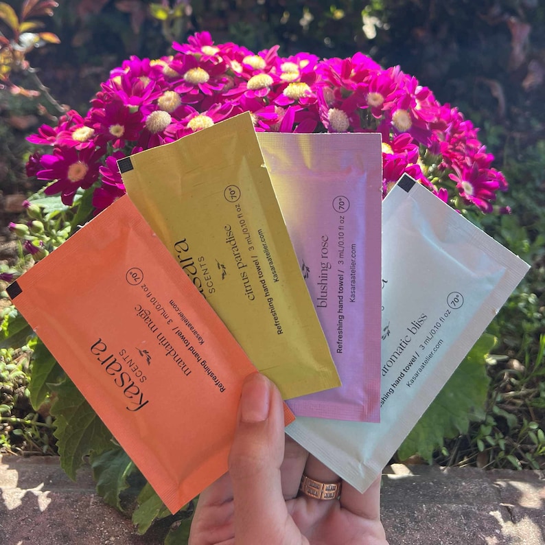 60 Individually Wrapped Hand Wipes With Cologne From Kasara Scents | 10 ...