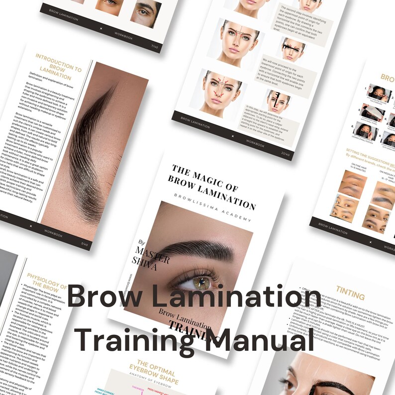 The Ultimate Brow Lamination Manual, Training Guide All You Need to ...