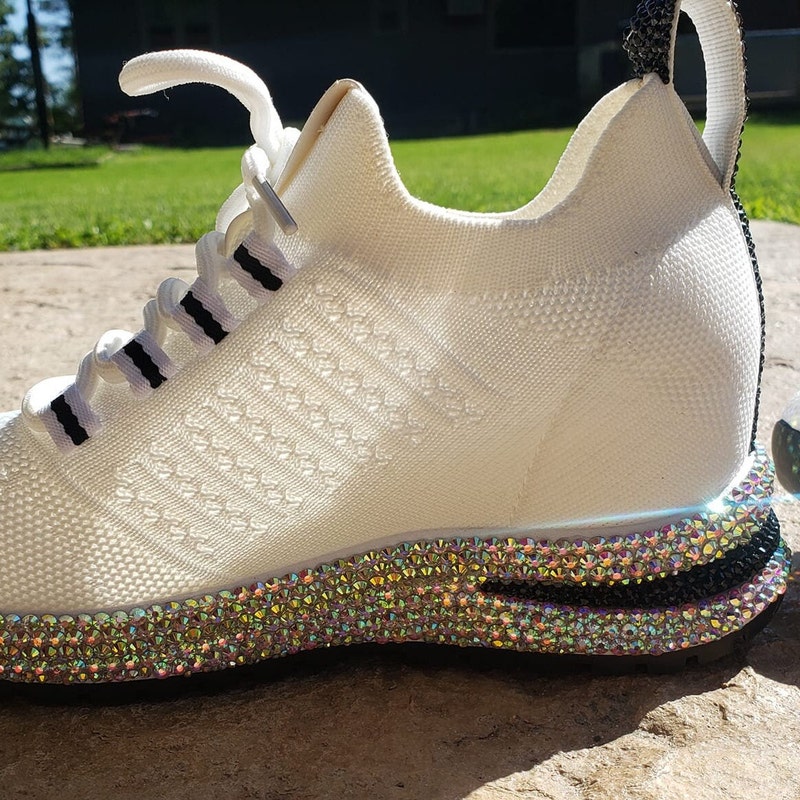 Sequin Tennis Shoes - Etsy