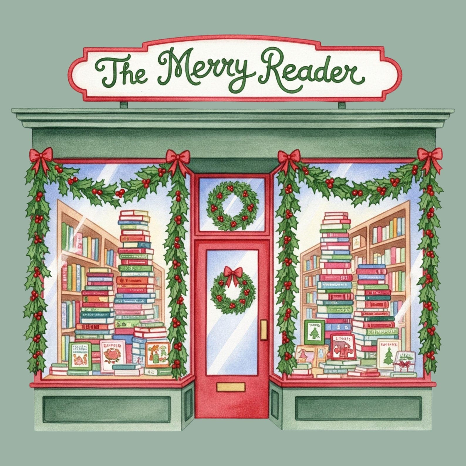 Christmas Village Clipart Bundle, 12 Watercolor Winter House ...